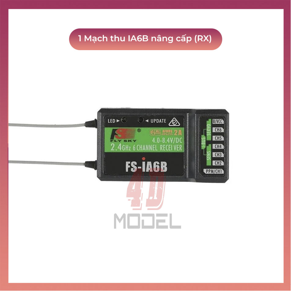 Flysky i6 (TX) 6-Channel Controller + ia6B (RX) Receiver Circuit Used ...