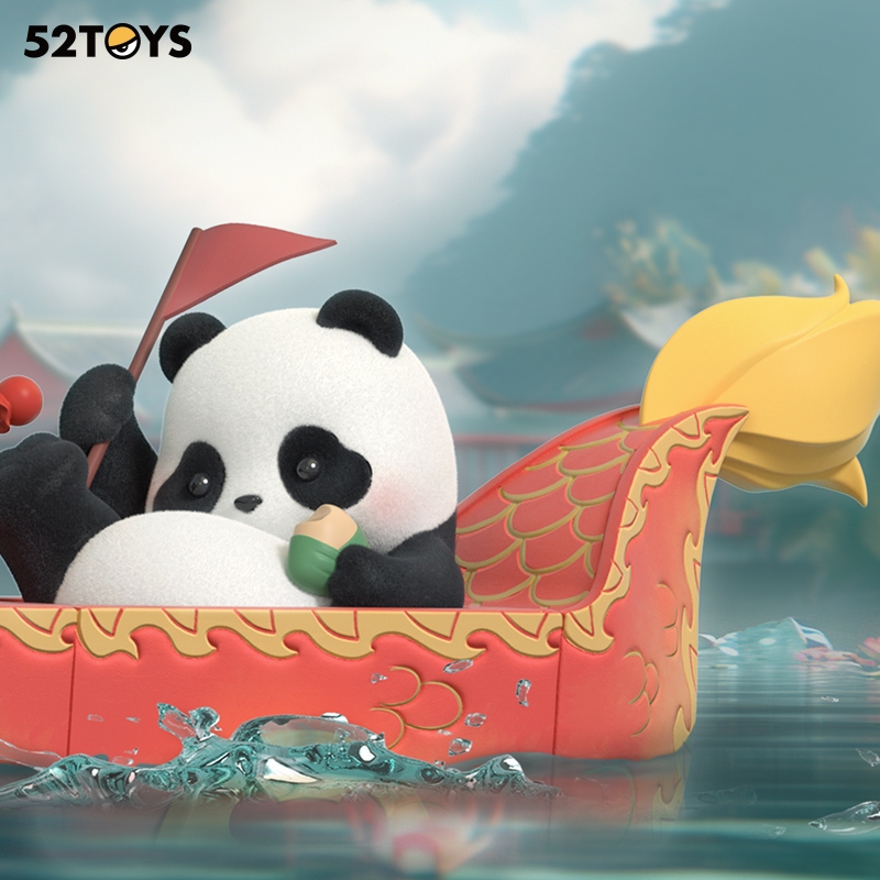 52toys Bind Box, Panda Roll Dragon Boat Racing Series Blind Box Figure ...