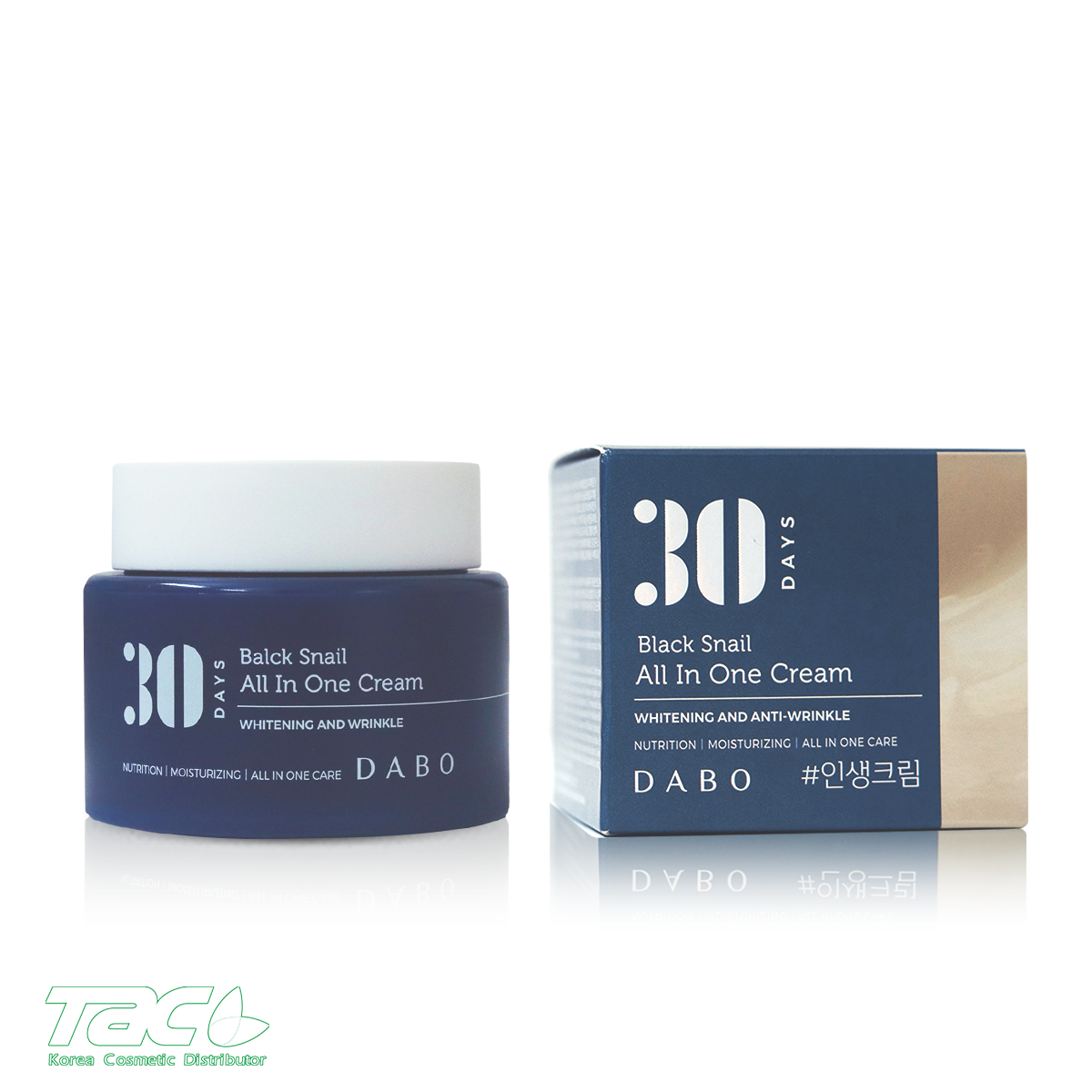 DABO Black Snail All In One Cream 100ml brightens skin and prevents ...