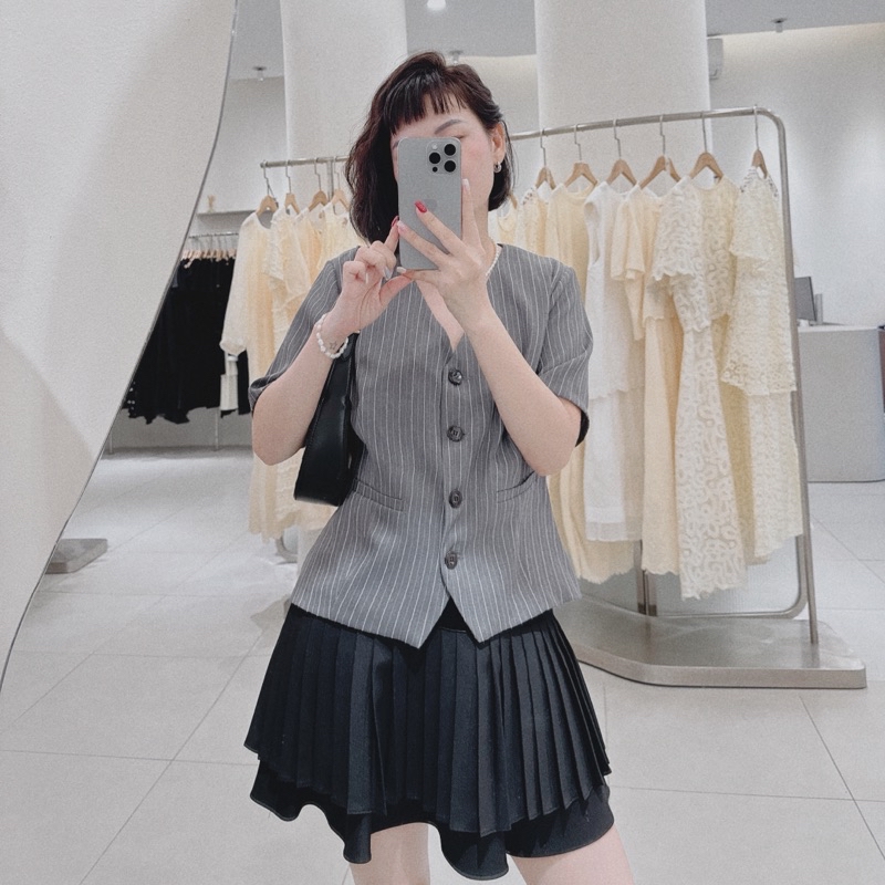 Petbychang - Plaid Gile and Long Midi Skirt (Sold separately) | Shopee ...