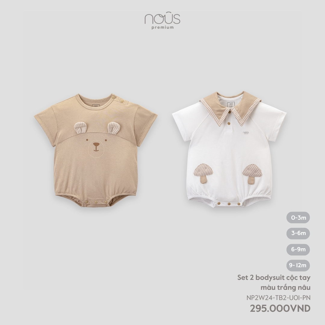 Nous Baby Set 2 Bodysuit Nous short sleeve, long sleeves mixed with ...