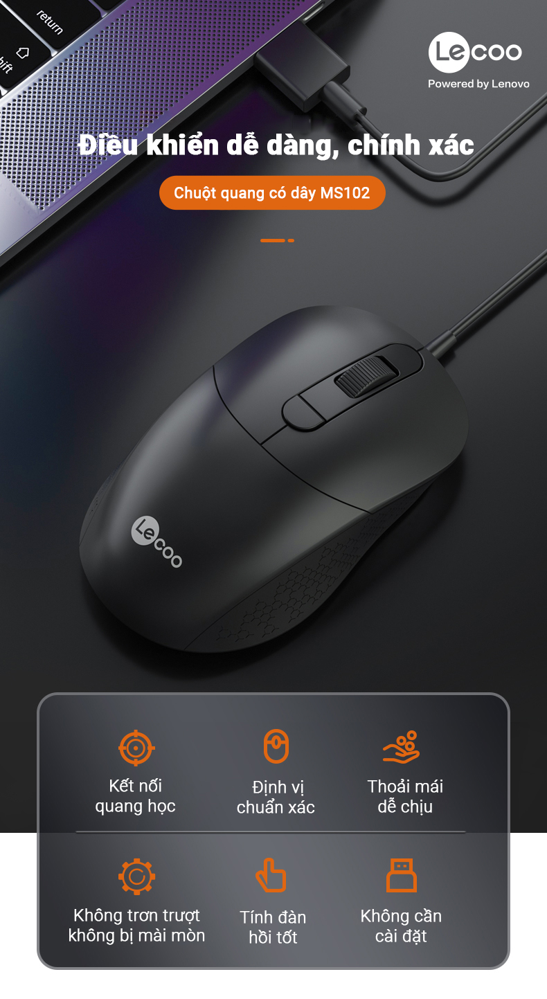 Computer Mouse MS102, Lecoo Wired Mouse DPI up to 2400 Genuine ABS ... Computer Mouse MS102, Lecoo Wired Mouse DPI up to 2400 Genuine ABS ...