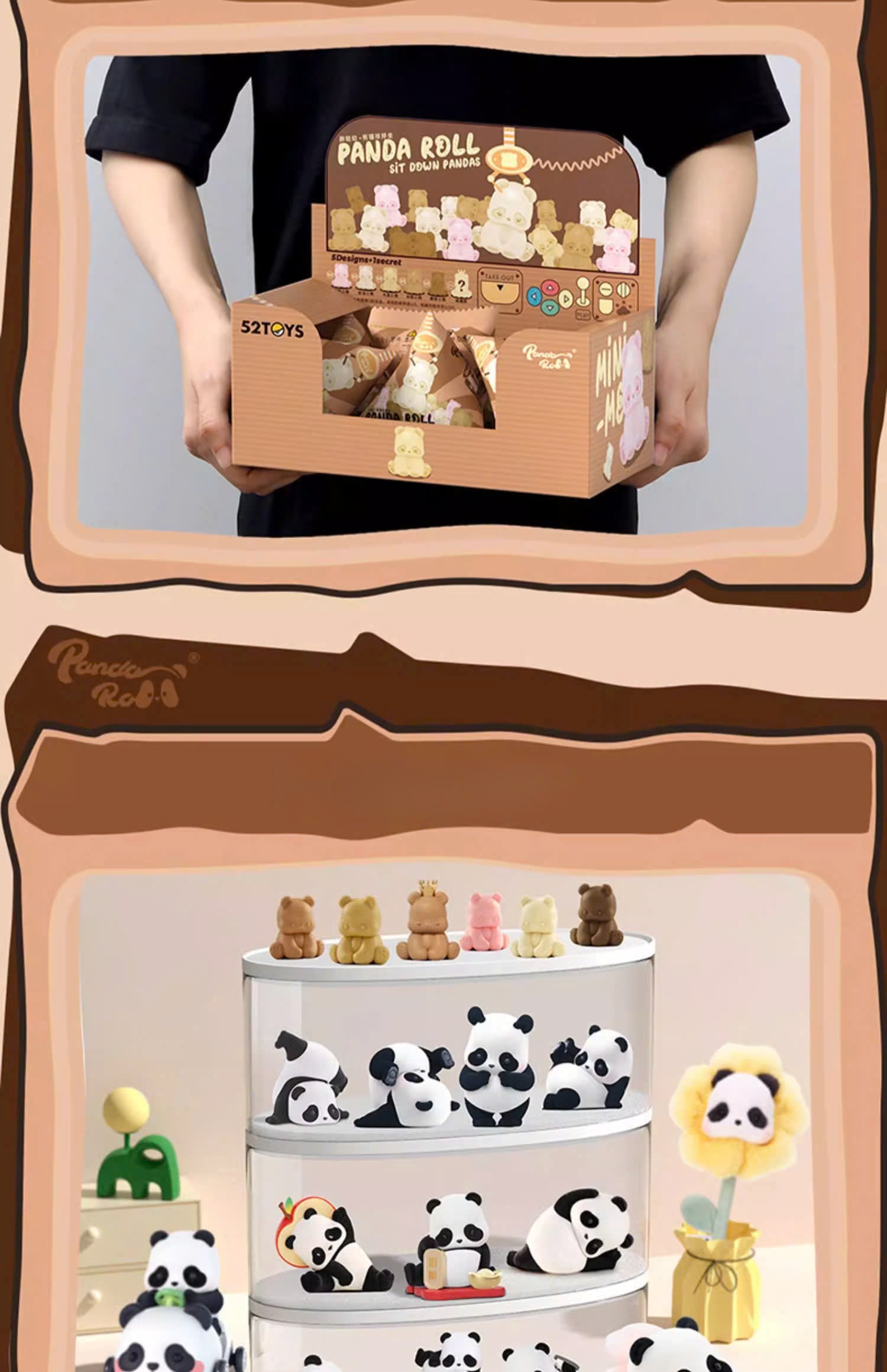 52toys Blind Box, Panda Roll MiniMe Series-Sit Down Pandas | Shopee ...