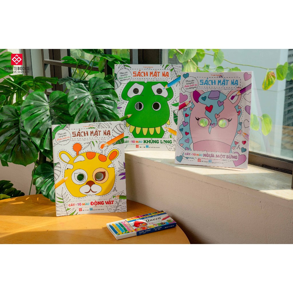 Mask book - Cut + color combo 3 volumes - Dinh Tan Books | Shopee ...