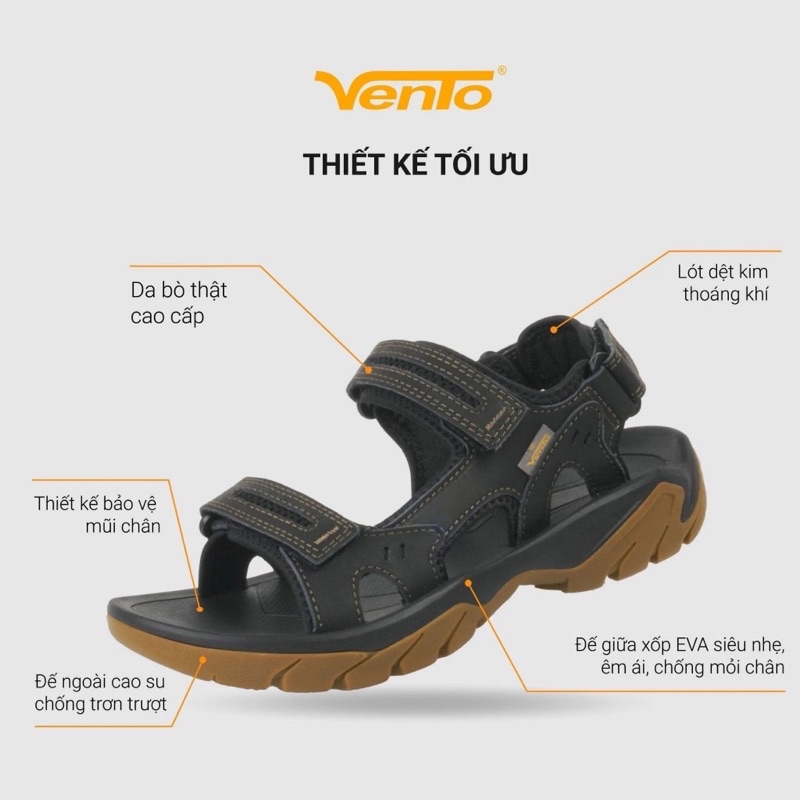 HECTOR SD11008 men's Vento Sandal, men's Sandal with leather strap and ...