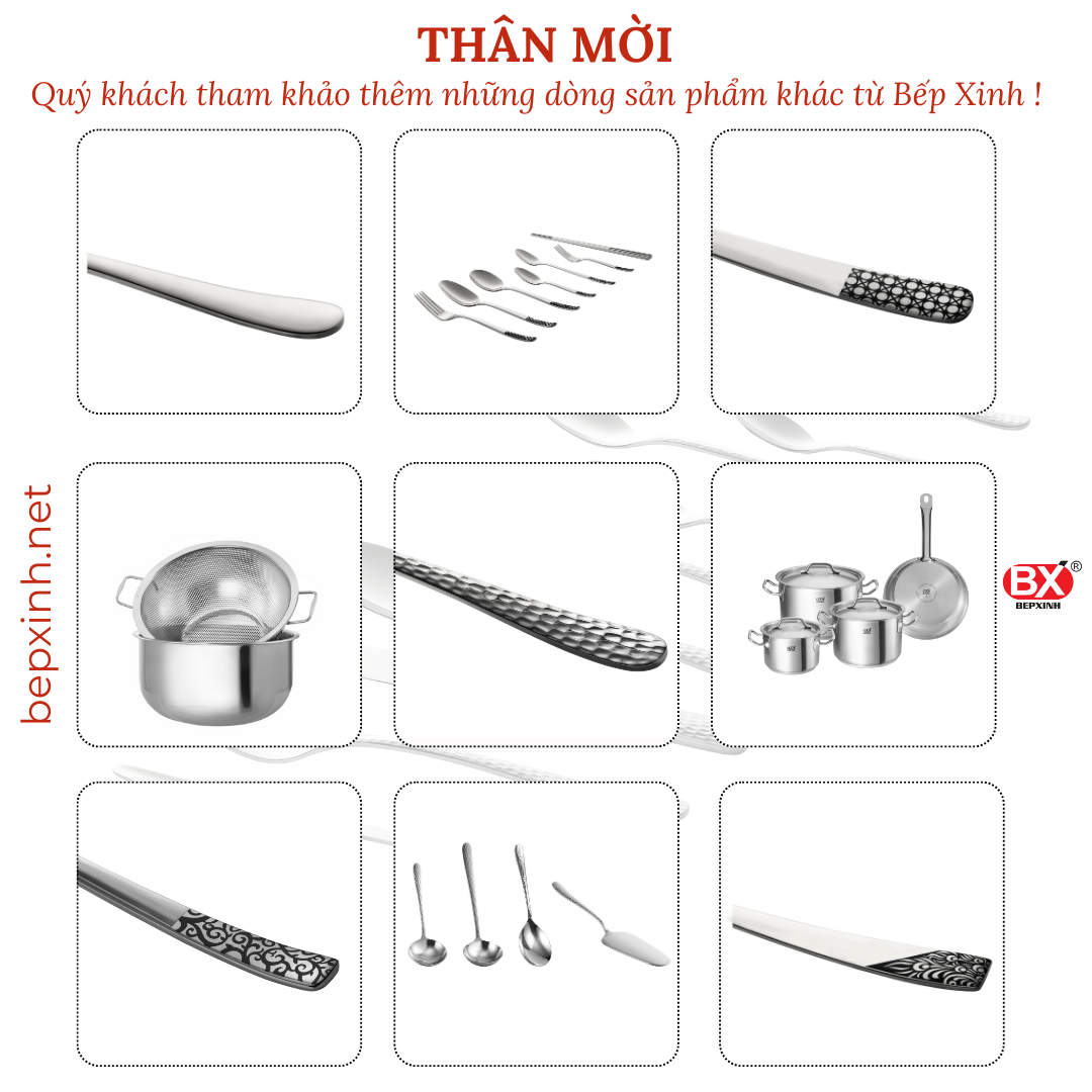6 pieces - High quality 304 stainless steel spoon, delicate patterns ...