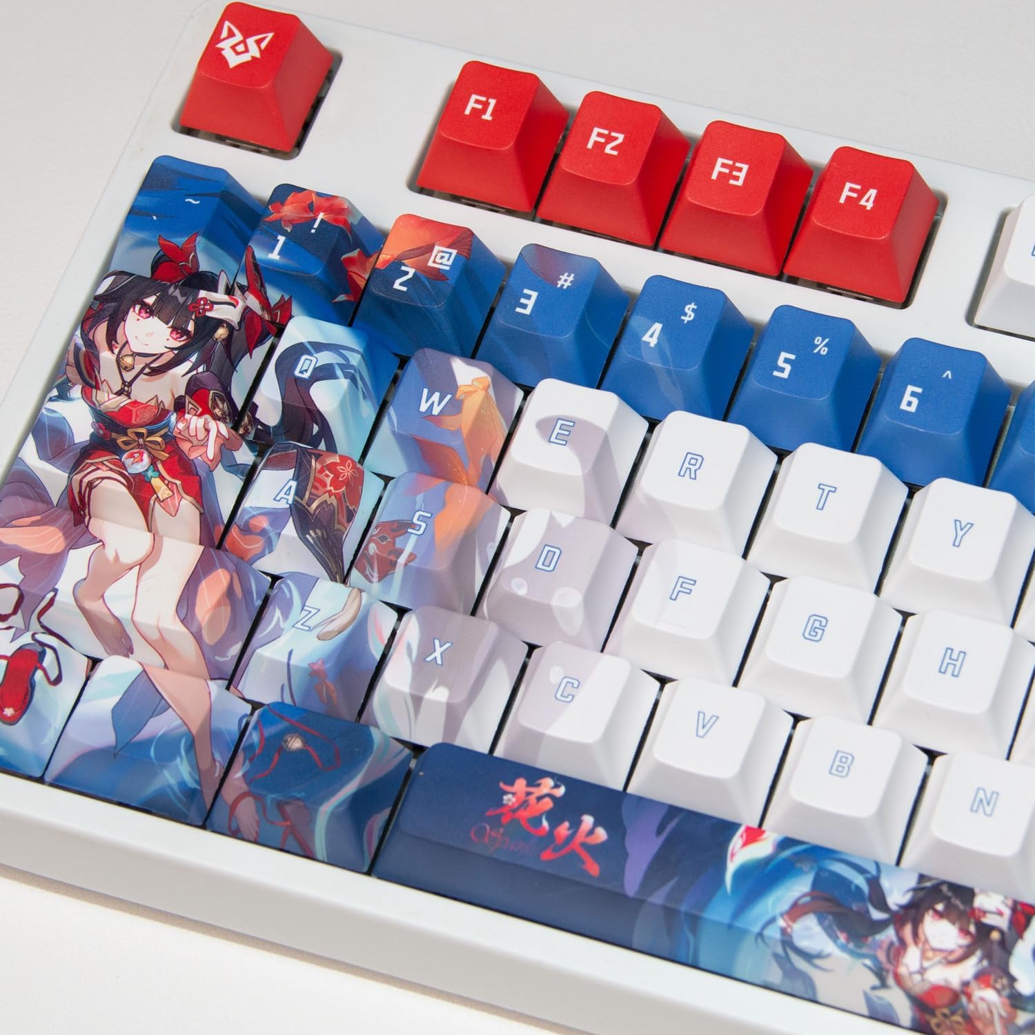 Honkai Keycap: Star Rail Sparkle thick PBT through led in dyesub 5 ...
