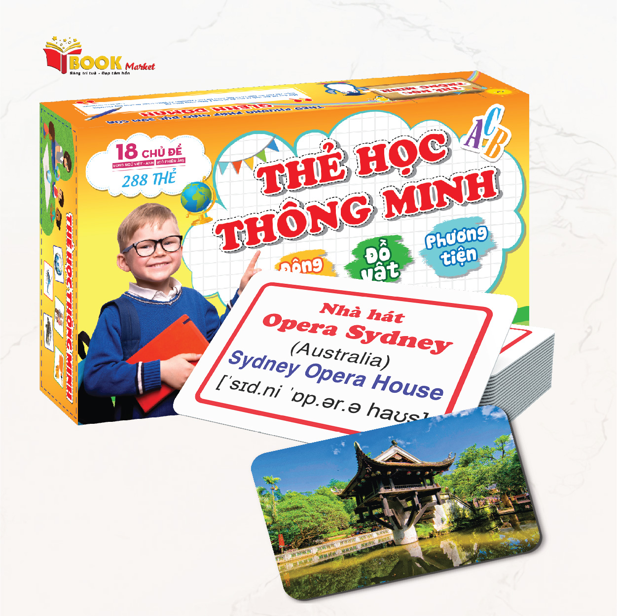 Flashcard BOOK / Bilingual BOOK MARKET - Smart Learning Card Set FOR ...