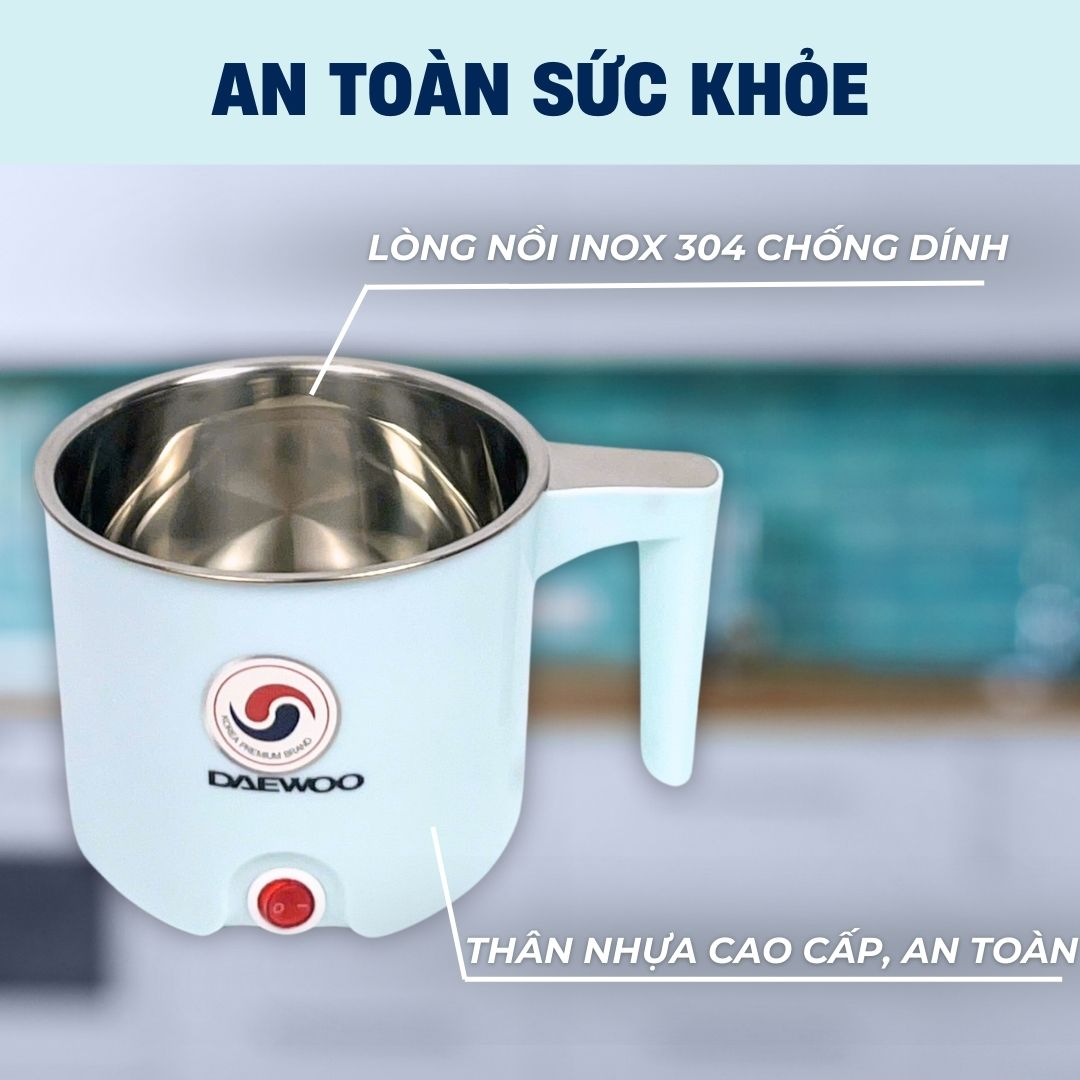 Daewoo DEN-M550 700ml mini multi-function electric pot cooks extremely ...