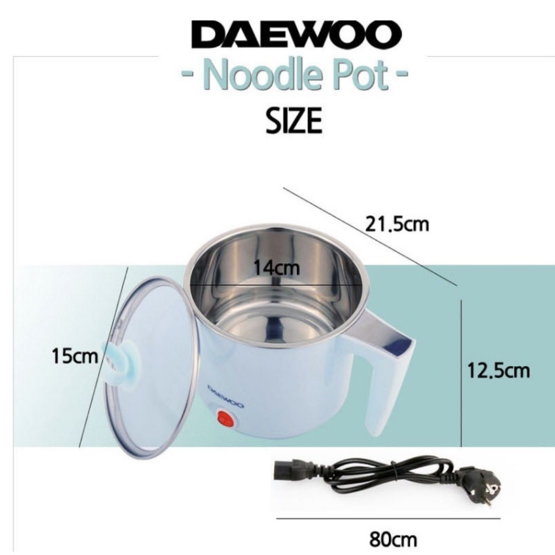 Daewoo DEN-M550 700ml mini multi-function electric pot cooks extremely ...