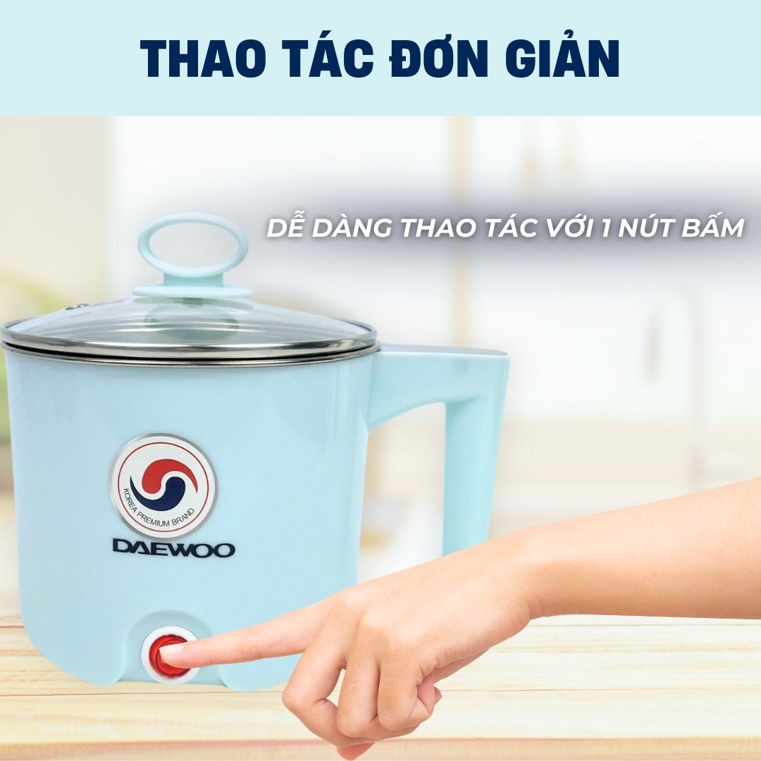 Daewoo DEN-M550 700ml mini multi-function electric pot cooks extremely ...