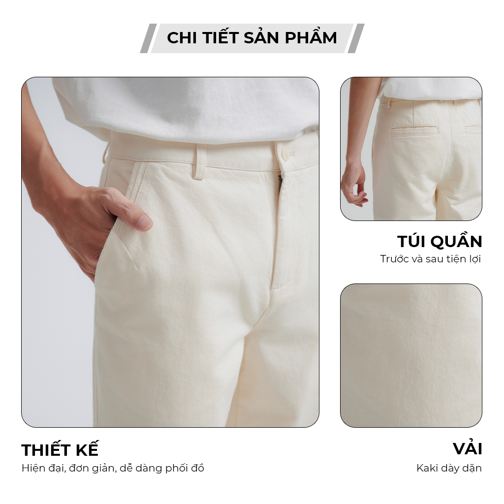 Krik Men's Khaki Pants Baggy Form High Quality Material Basic Design ...