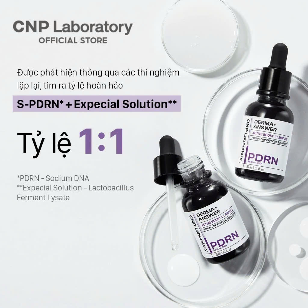 CNP Derma Answer Active Boost Ampule PDRN Skin Rejuvenating Essence ...