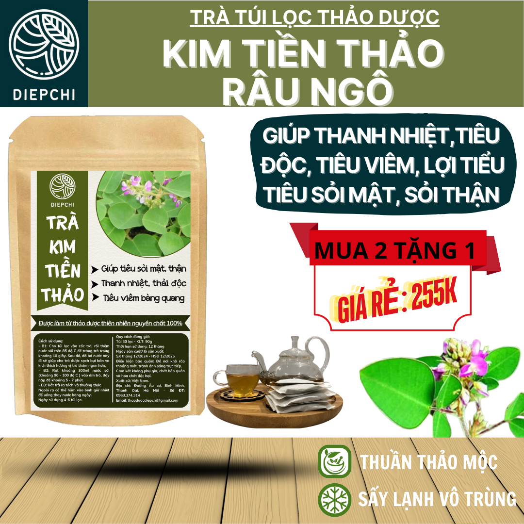 Ruongno Kim Tien Thao Tea - DIEP CHI - Supports stone removal (lums ...