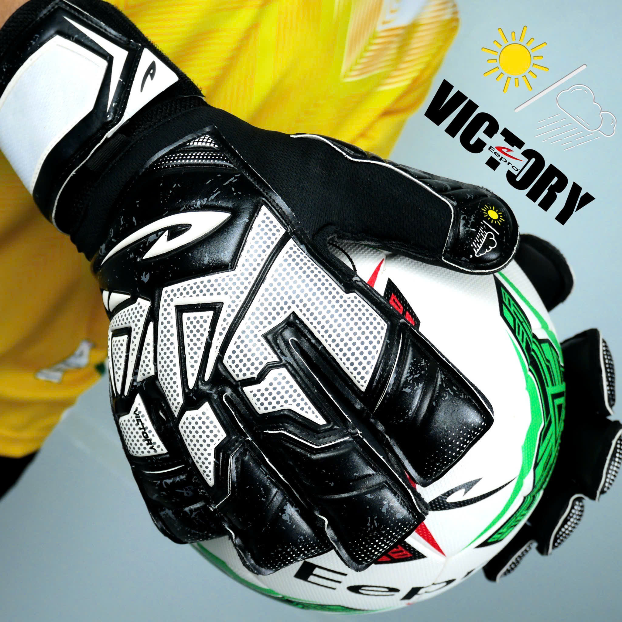 Eepro 2025 Thailand goalkeeper gloves have removable finger protection ...
