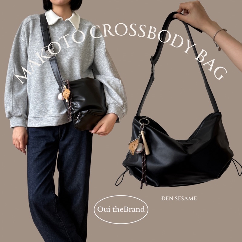 [ Free Premium Charm ] MAKOTO Crossbody Bag - MAKOTO Unisex Crossbody ...