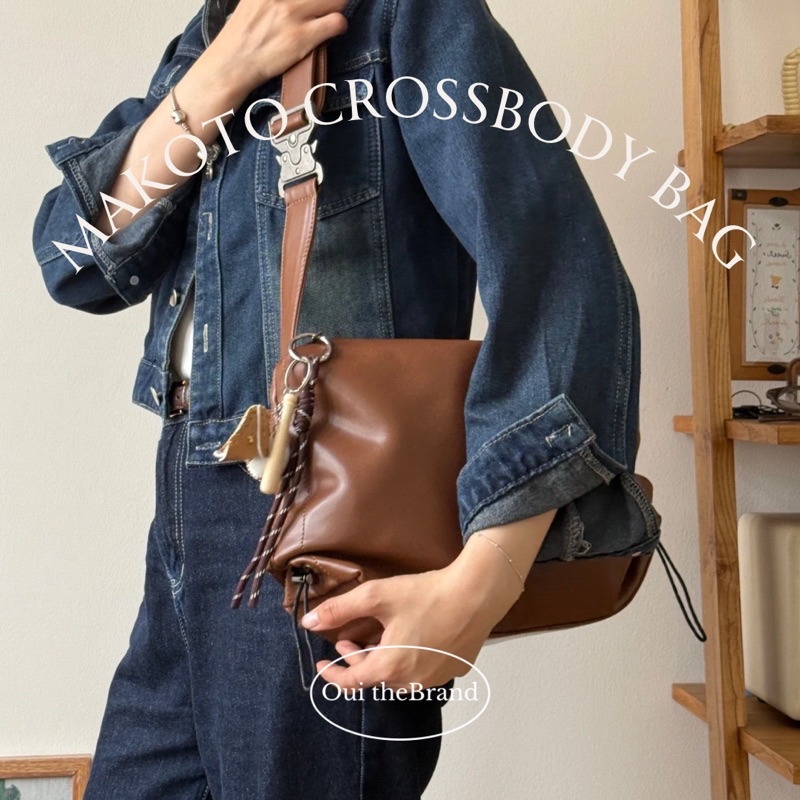 [ Free Premium Charm ] MAKOTO Crossbody Bag - MAKOTO Unisex Crossbody ...