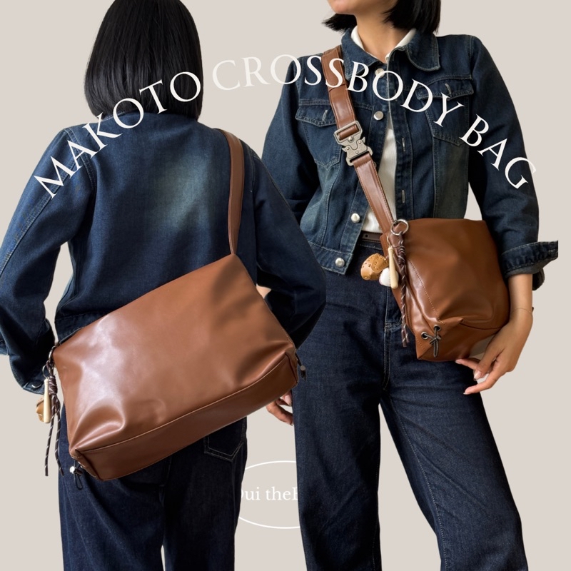 [ Free Premium Charm ] MAKOTO Crossbody Bag - MAKOTO Unisex Crossbody ...