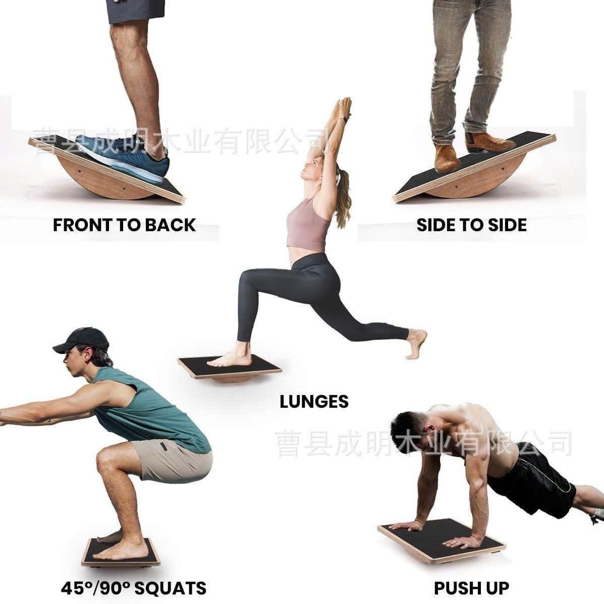 Wooden Balance Exercise Disc New Model 2025 - Specialized for GYM Yoga ...