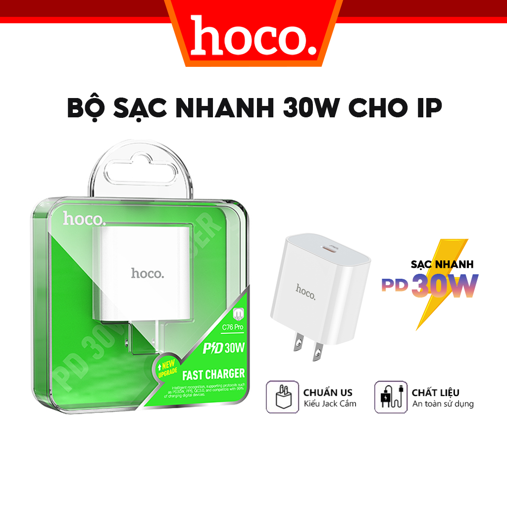 HOCO 30W PD Fast Charger Used for IP, Ss and other Smartphones | Shopee ...