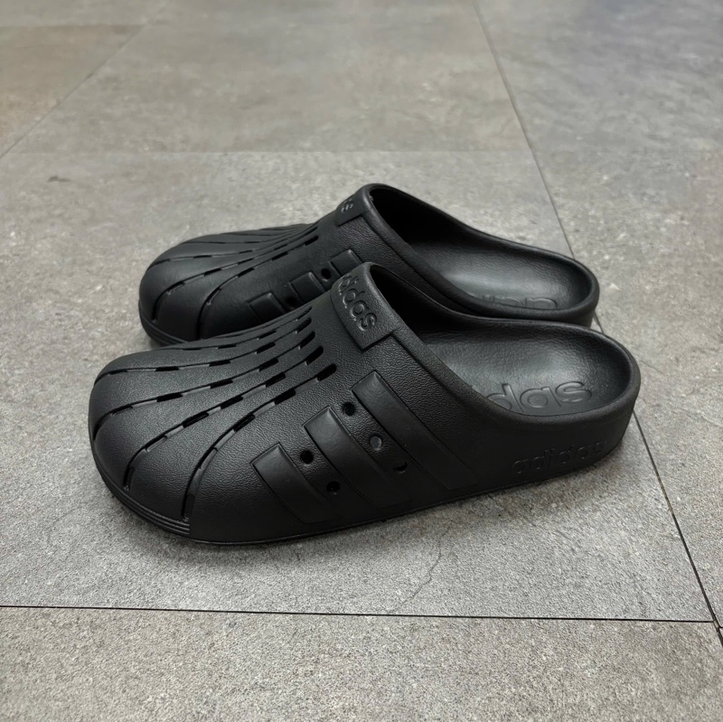 Genuine Adidas Adilette Clogs Triple Black Sandals - IG9163 | Shopee ...