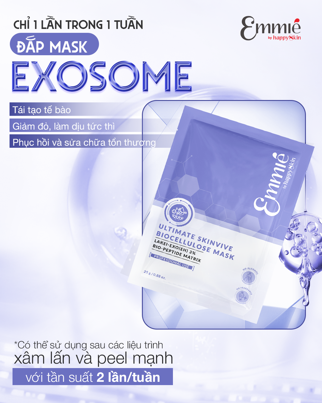 Box of 10 Exosome 3% Ultimate Skinvive Biocellulose Mask 25gx10 ...