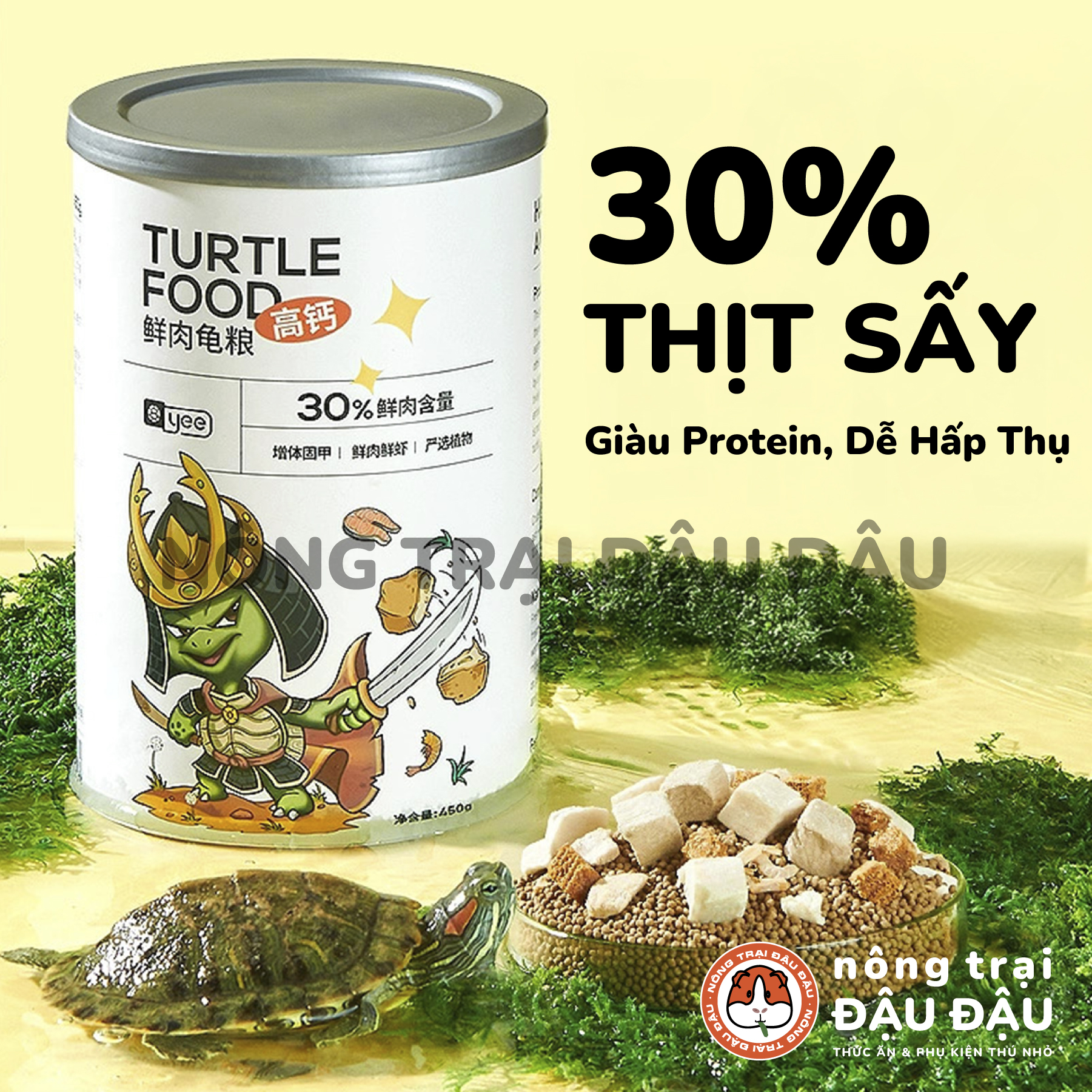 Yee Turtle Food Rich in Calcium Contains 4 Types of Freeze-Dried Meat ...