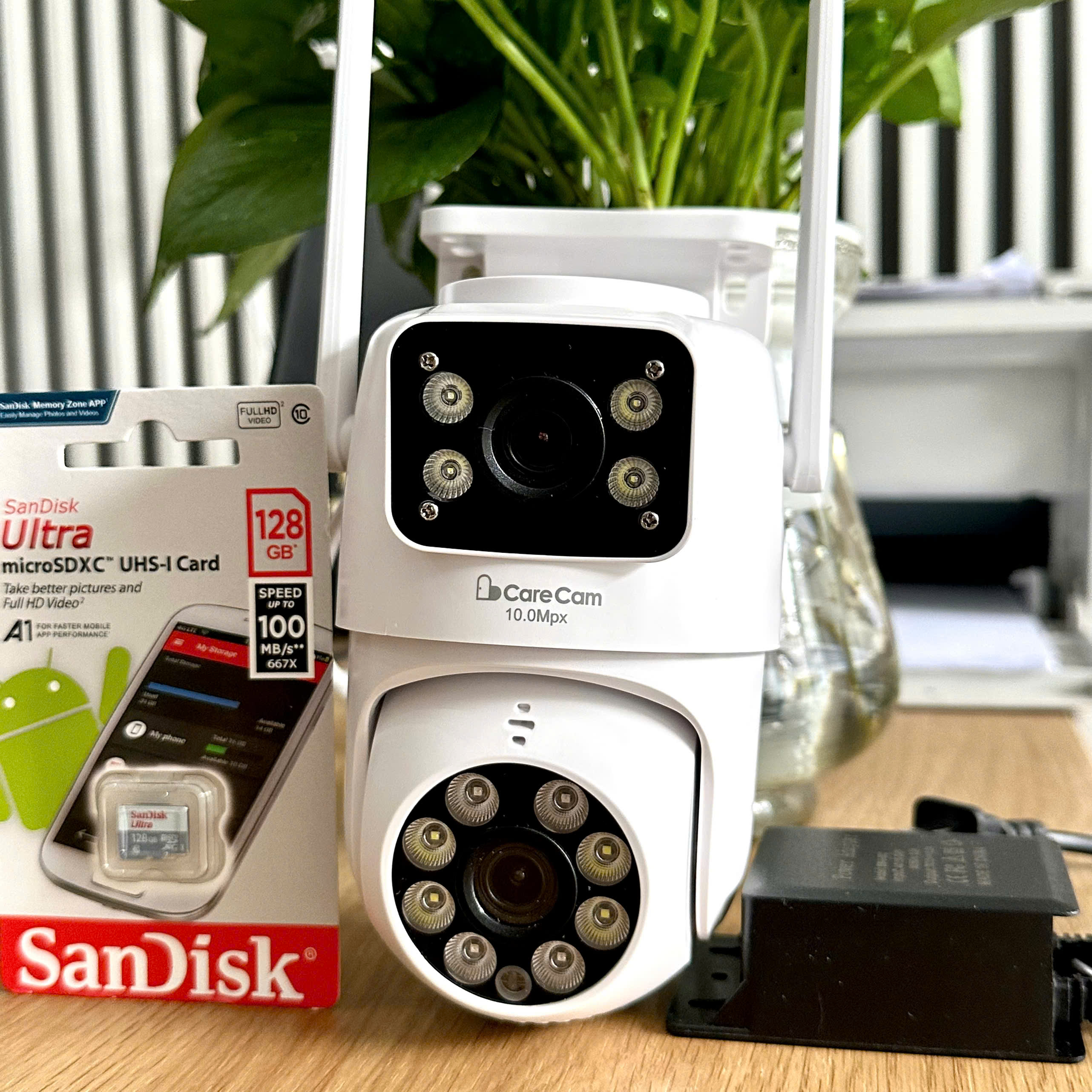 Canera Wifi CARECAM 2 Eyes Outdoor 10MP or 2 Eyes Indoor 5.0MP, Runs ...