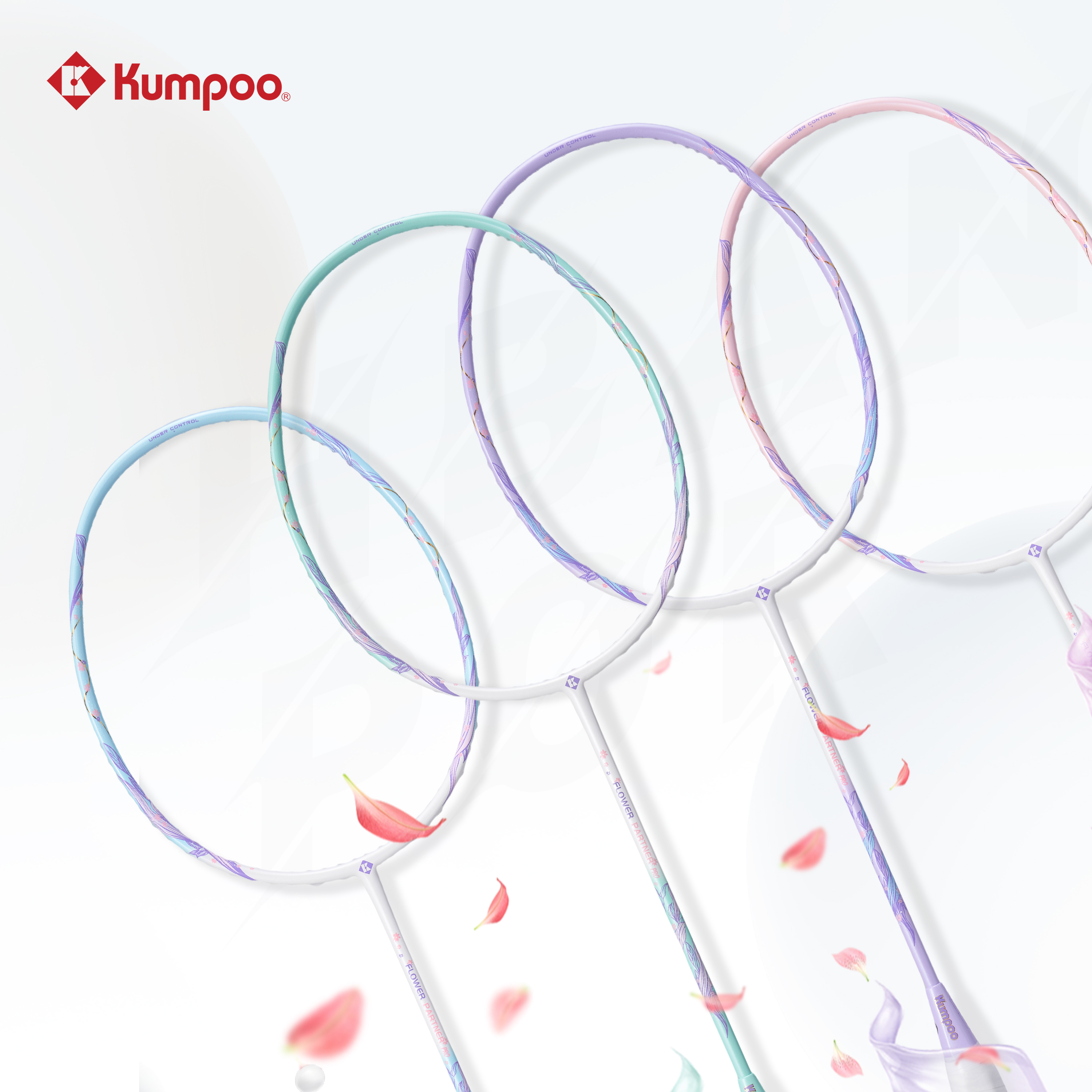 Kumpoo Flower Partner Pro racket, new version 2025, genuine super light ...