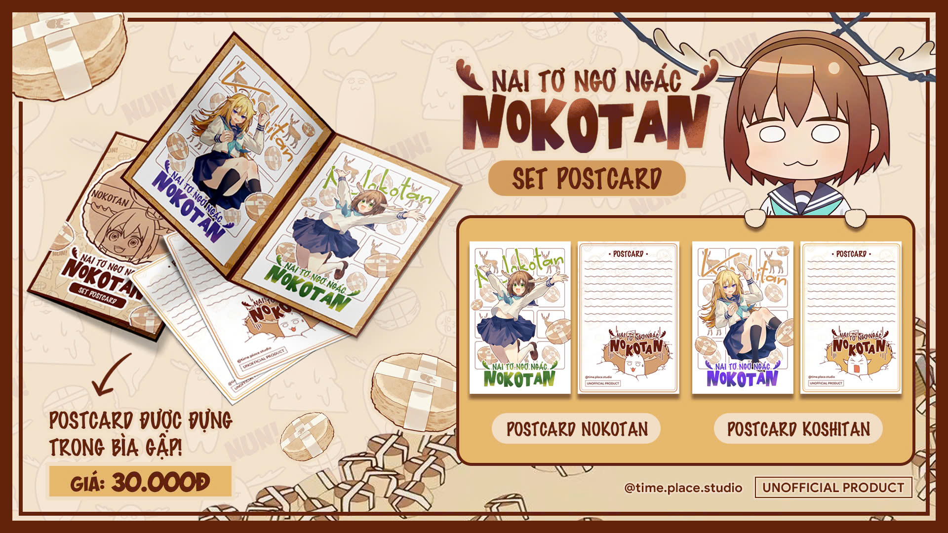 Postcard Set - Nokotan Character & Koshitan (Nokotan Silly Deer ...
