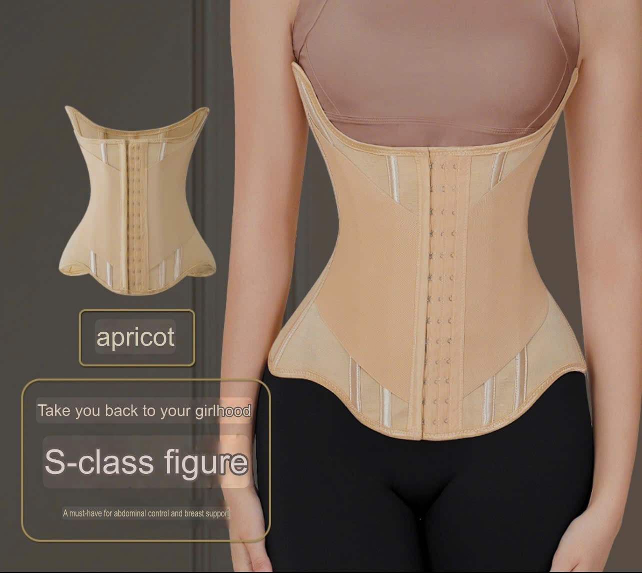 [ Series 1 ] Latex Belly Corset Shapes the Waist to Help Slim the ...