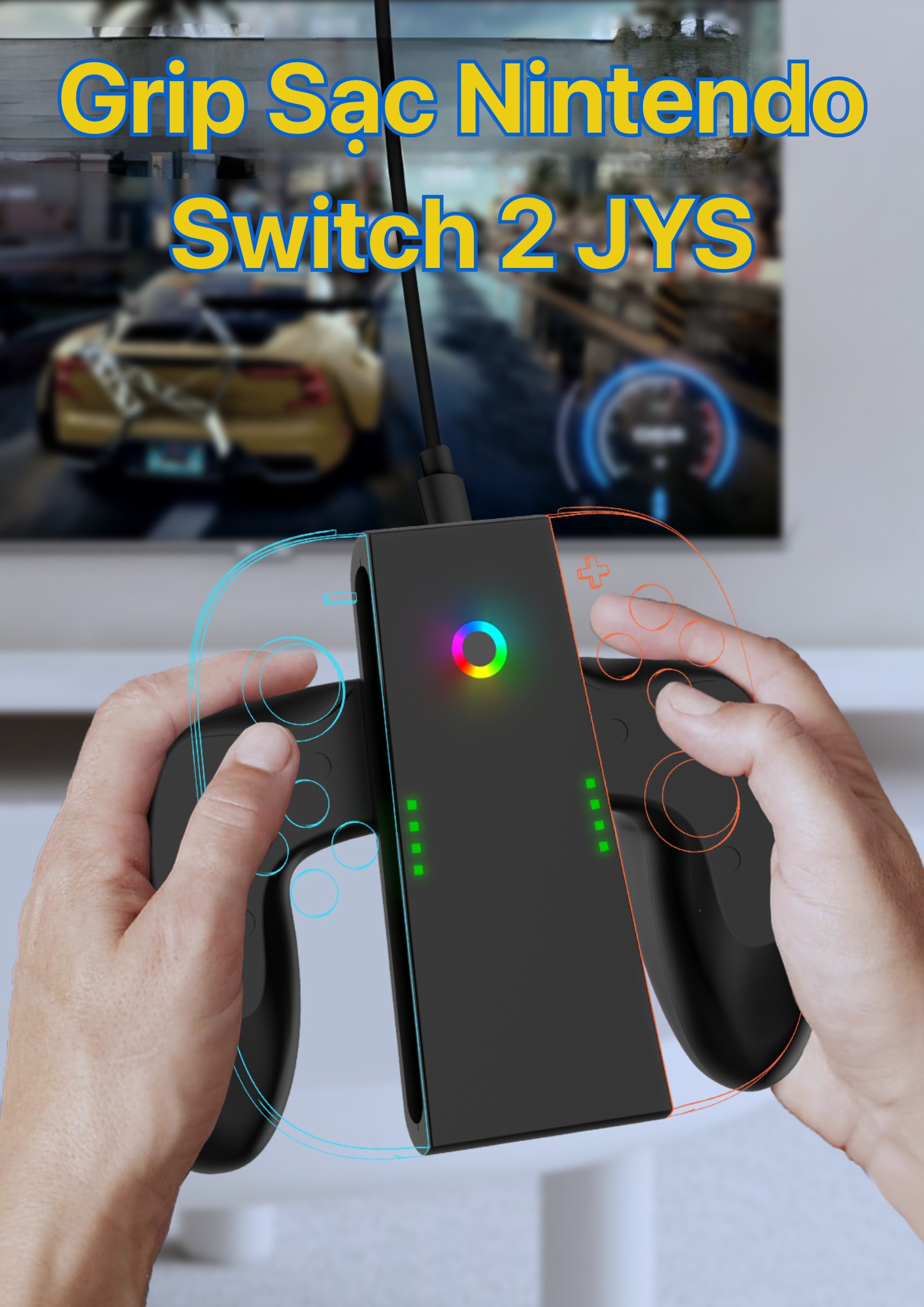 Joy Con Nintendo Switch 2 JYS Charging Grip | Shopee Philippines