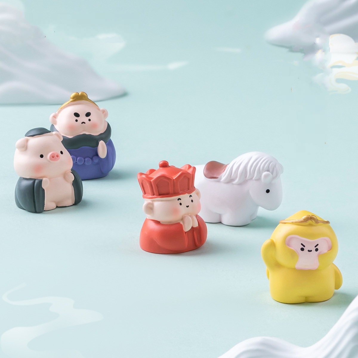 Journey to the West model Sun Wukong flying cute and chubby scale to ...