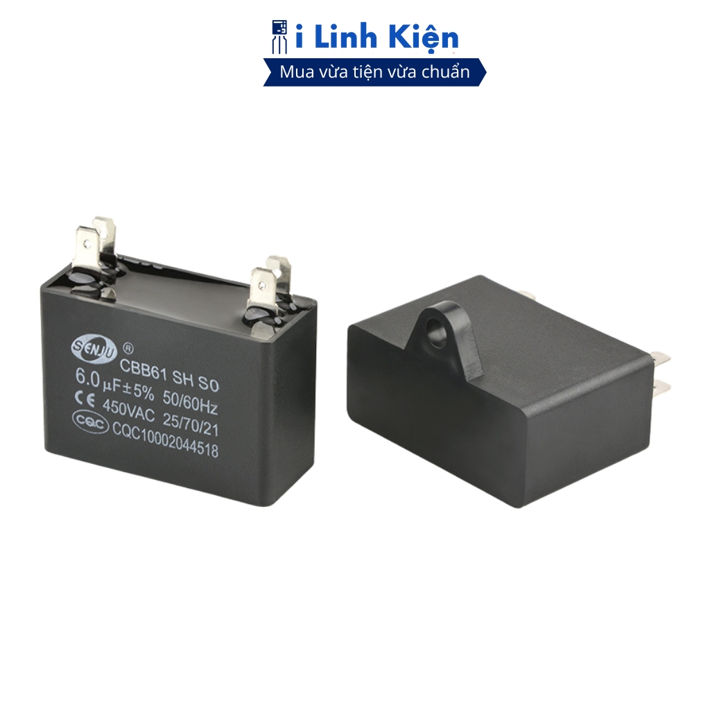 SENJU genuine 1.5uF 4-pin jack air conditioner condenser fan capacitor ...