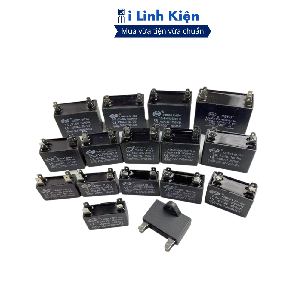 Genuine SENJU 6uf 4-pin air conditioner condenser fan capacitor ...