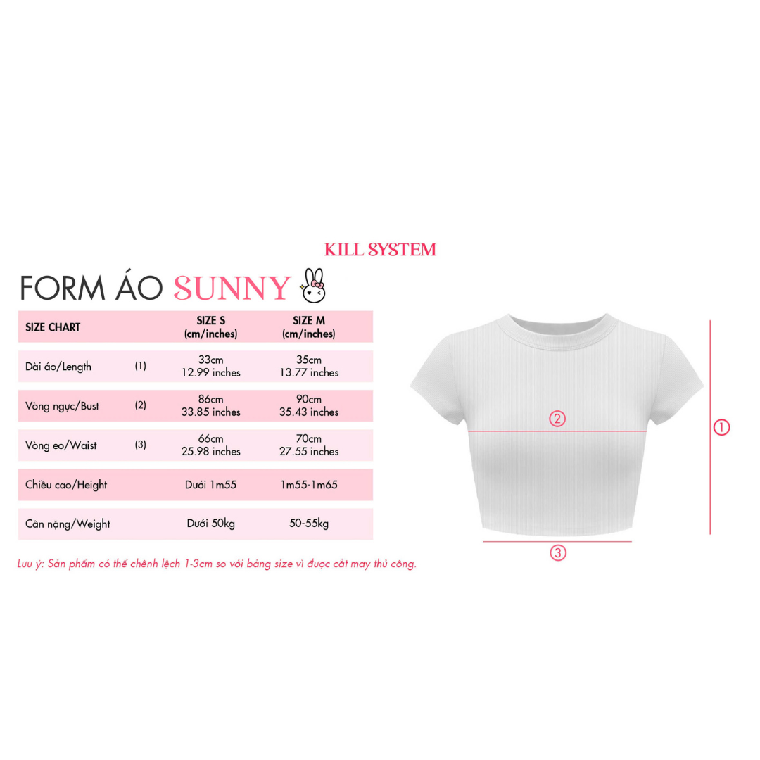 SUNNY cotton body-hugging plain crop top - KILL SYSTEM | Shopee Philippines
