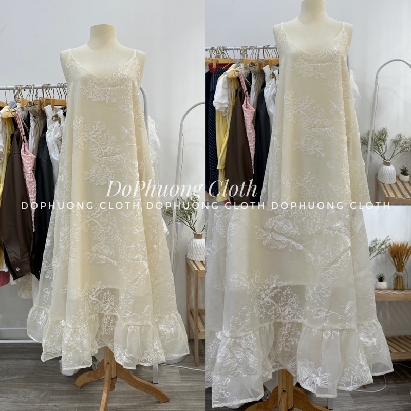HANI DRESS - Gentle and luxurious lady's 2-strap silk maxi DRESS ...