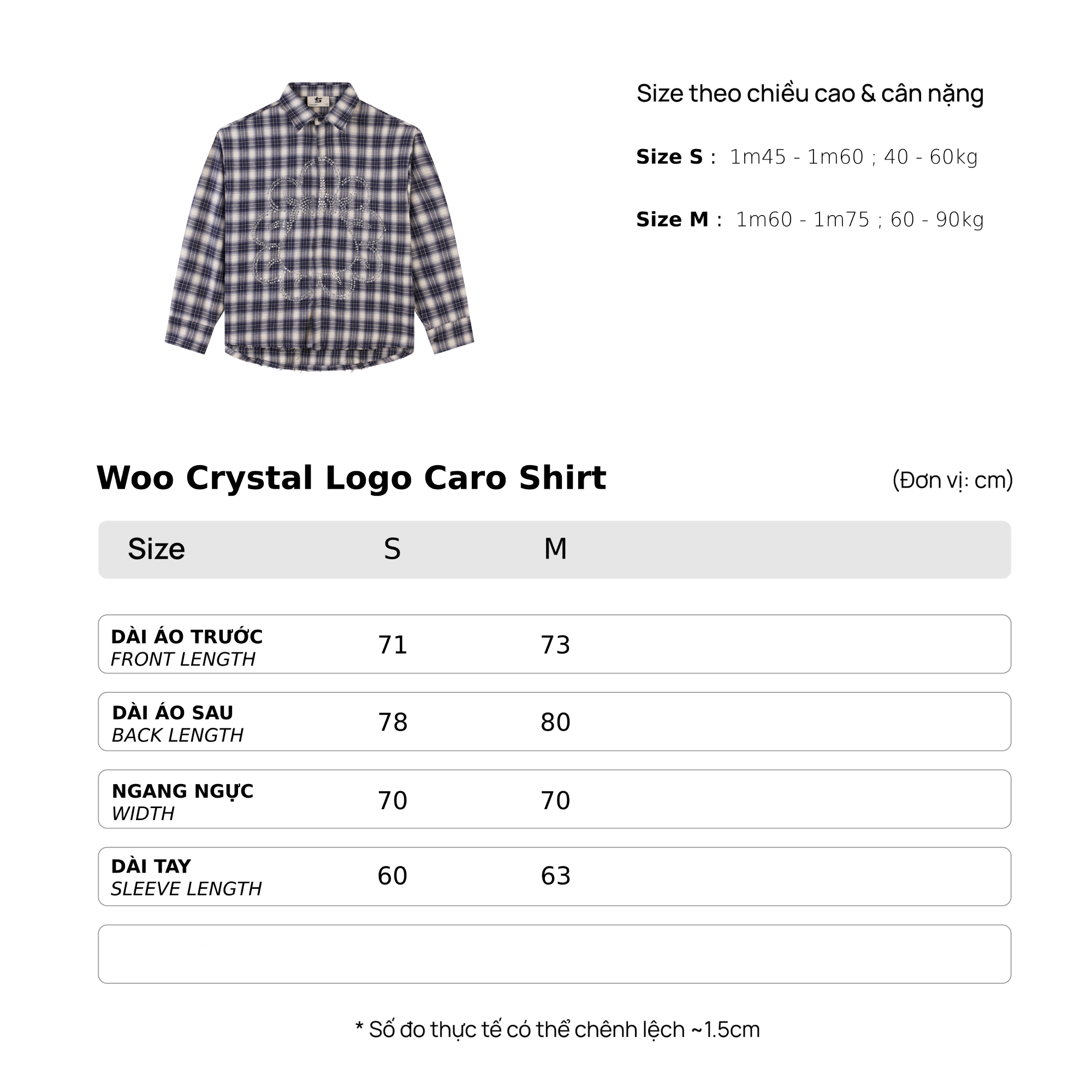Long-sleeved Shirt with Green Checkered Stone - Genuine TSUN Brand ...
