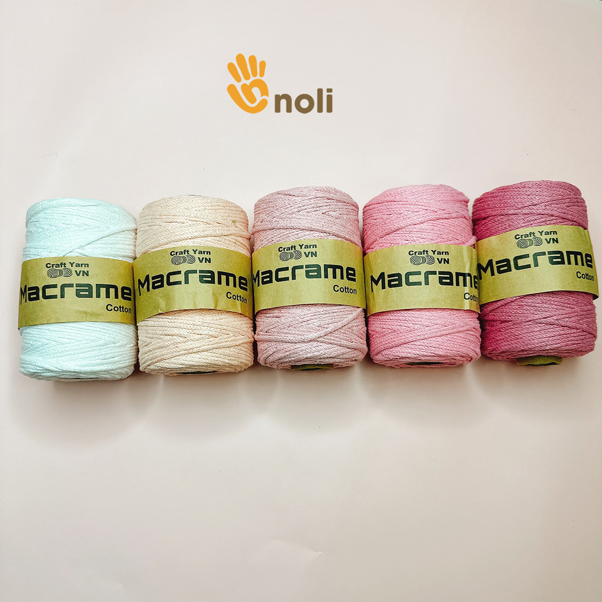 3mm Macrame cotton rope Craft Yarn VN specializes in CNY ropes, bag ...