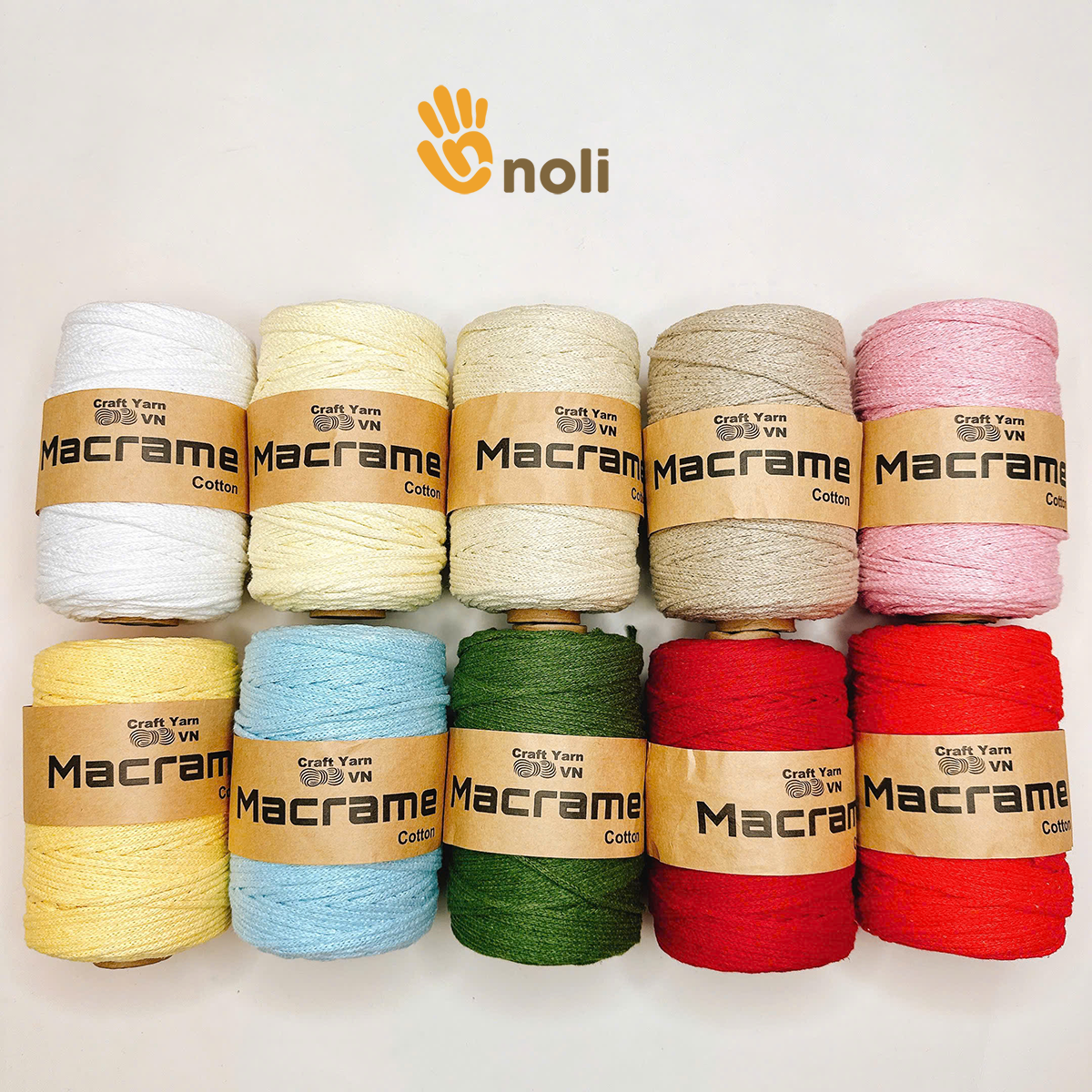 3mm Macrame cotton rope Craft Yarn VN specializes in CNY ropes, bag ...