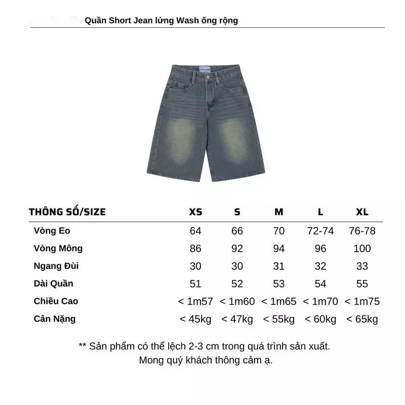Women's Loose Jean Shorts, Wide Leg, High Waist, Unisex Form MIAA ...
