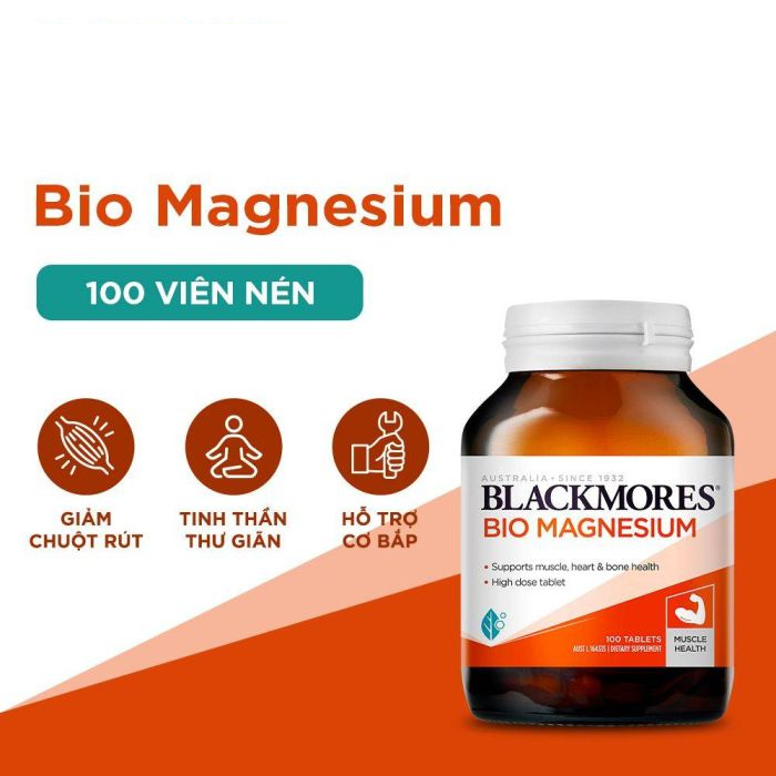 Blackmores Bio Magnesium Muscle Support Magnesium Supplement 100 ...