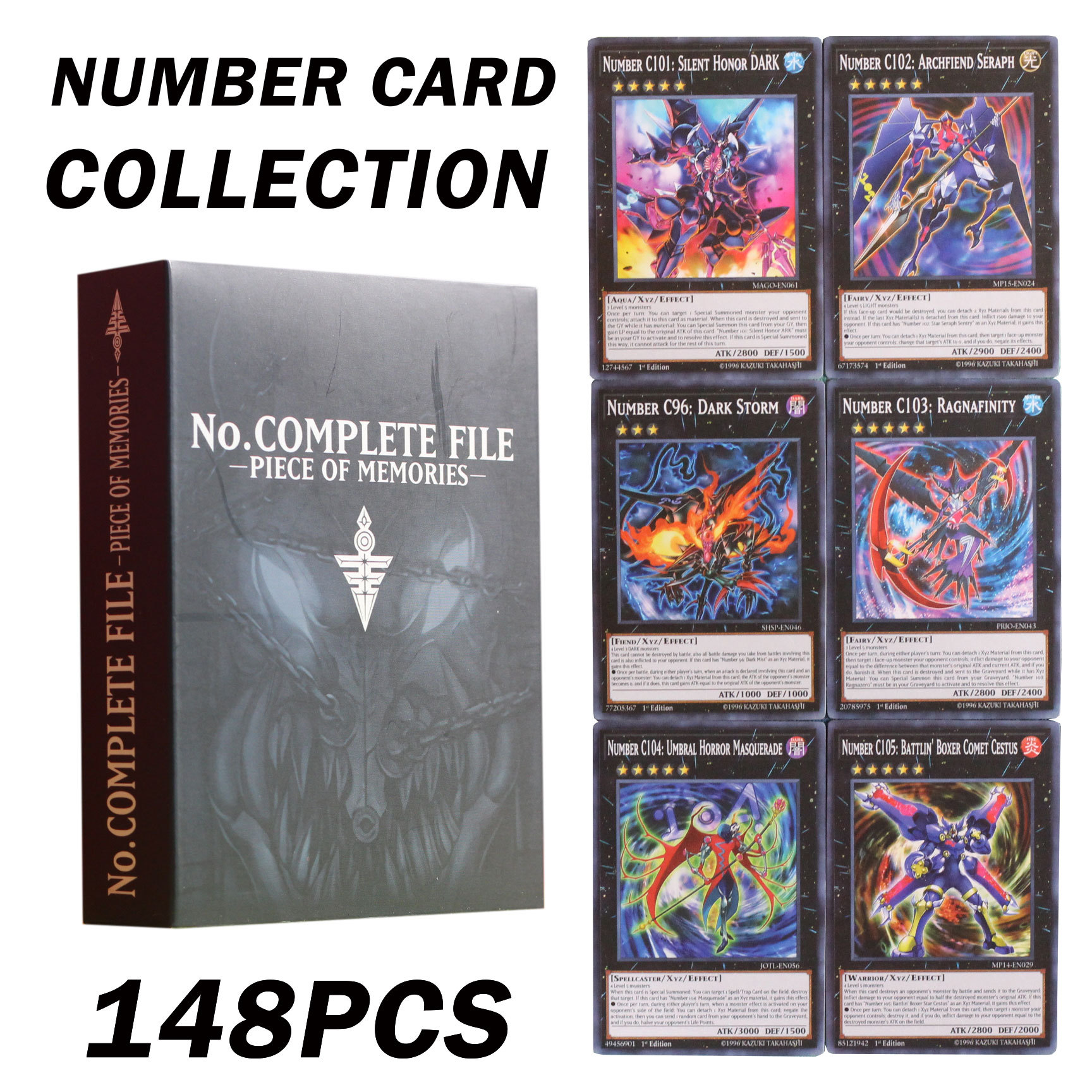Yugioh English cards, random card deck set in Yu-Gi-Oh includes 148 ...