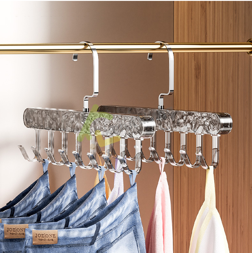 Aige multi-purpose clothes hanger, rotates 360 degrees, can hang heavy ...