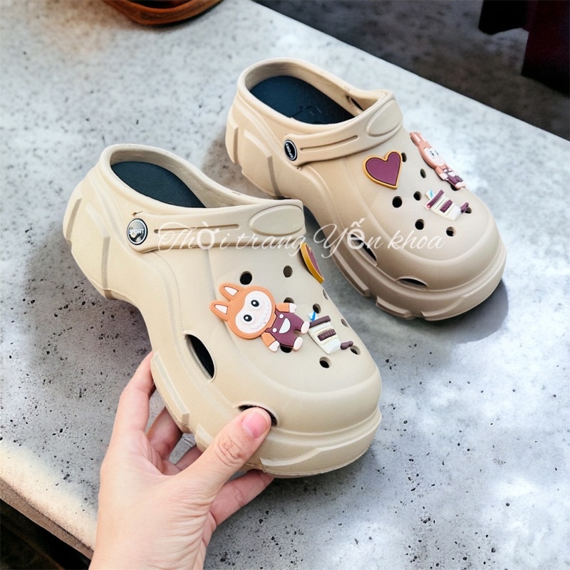 Labubu Women's Sandals, 7 cm High Sole, Soft, Light, Soft EVA Material ...