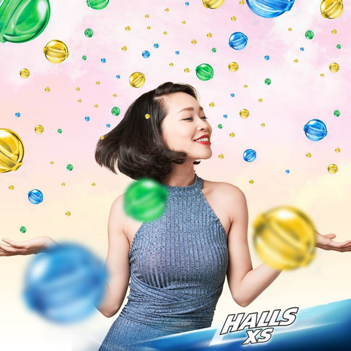 HALLS XS Sugar-Free Lozenges for Mouth Freshening - Thailand - 4 ...