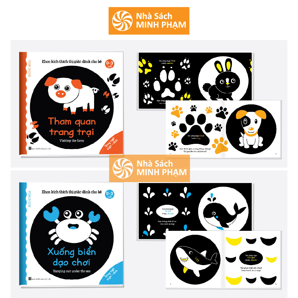 Book - Set of 6 Ehon Visual Stimulation Books for Children 0-3 Years ...