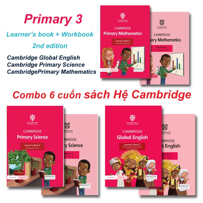 Cambridge 2nd 2021 Book - Global English, Primary Science, Primary Math - Combo Stage 3 - free ...