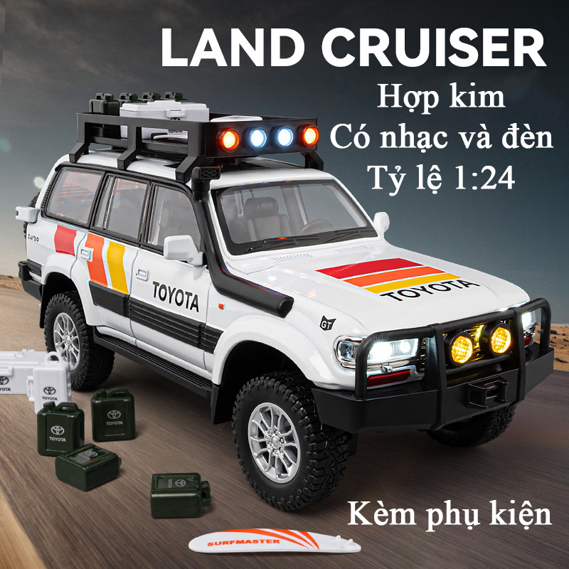 Alloy Toyota Land Cruiser LC80 KAVY car model with music and lights, 1: ...