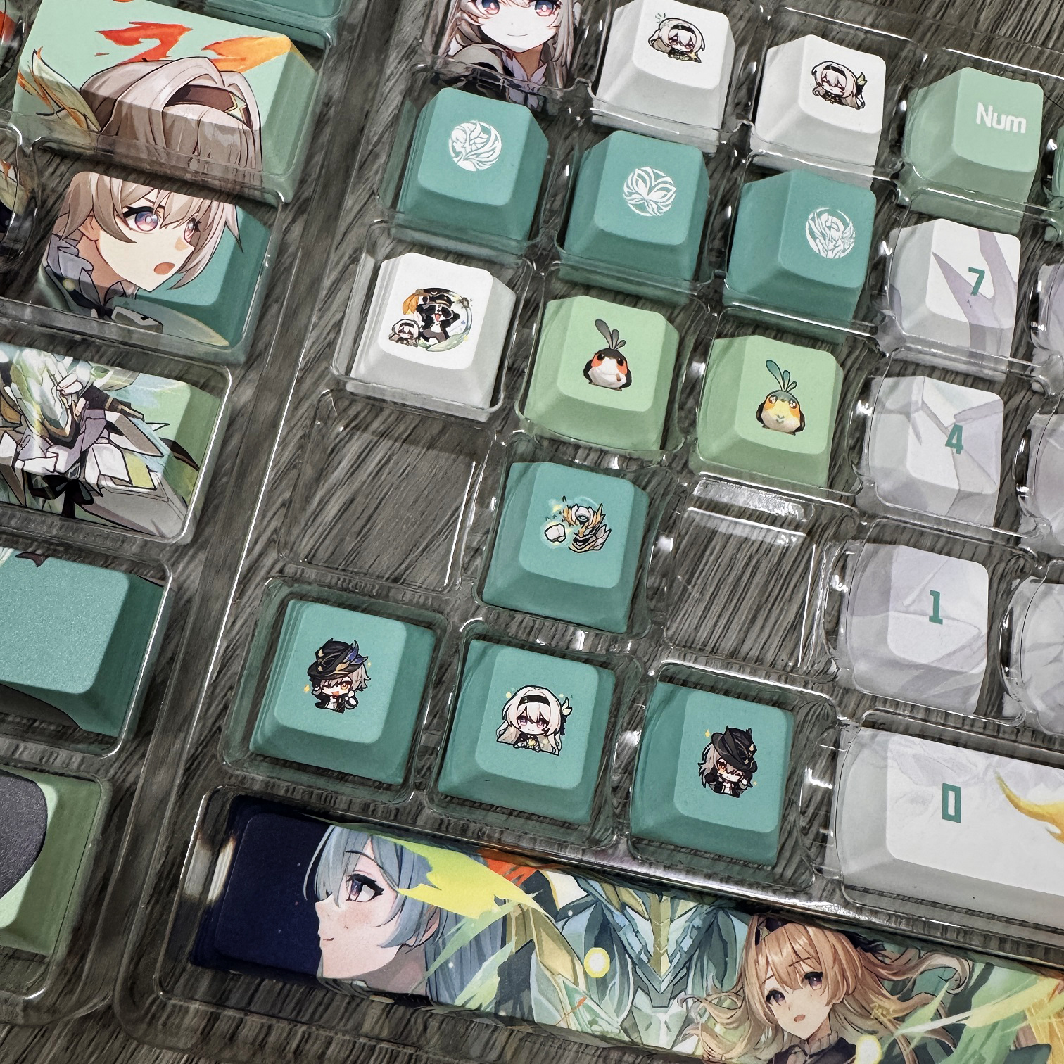 Honkai Keycap: Star Rail Firefly thick PBT through led in dyesub 5 ...